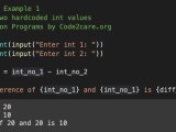 Program 7 Find Difference Of Two Numbers 1000 Python Programs